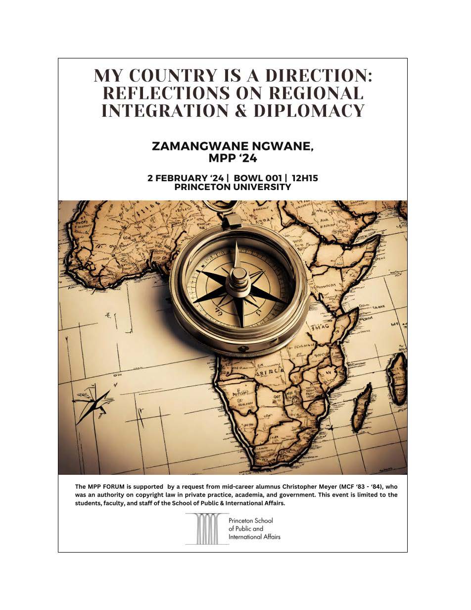 MPP Forum: My Country is a Direction: Reflections at the Intersection ...