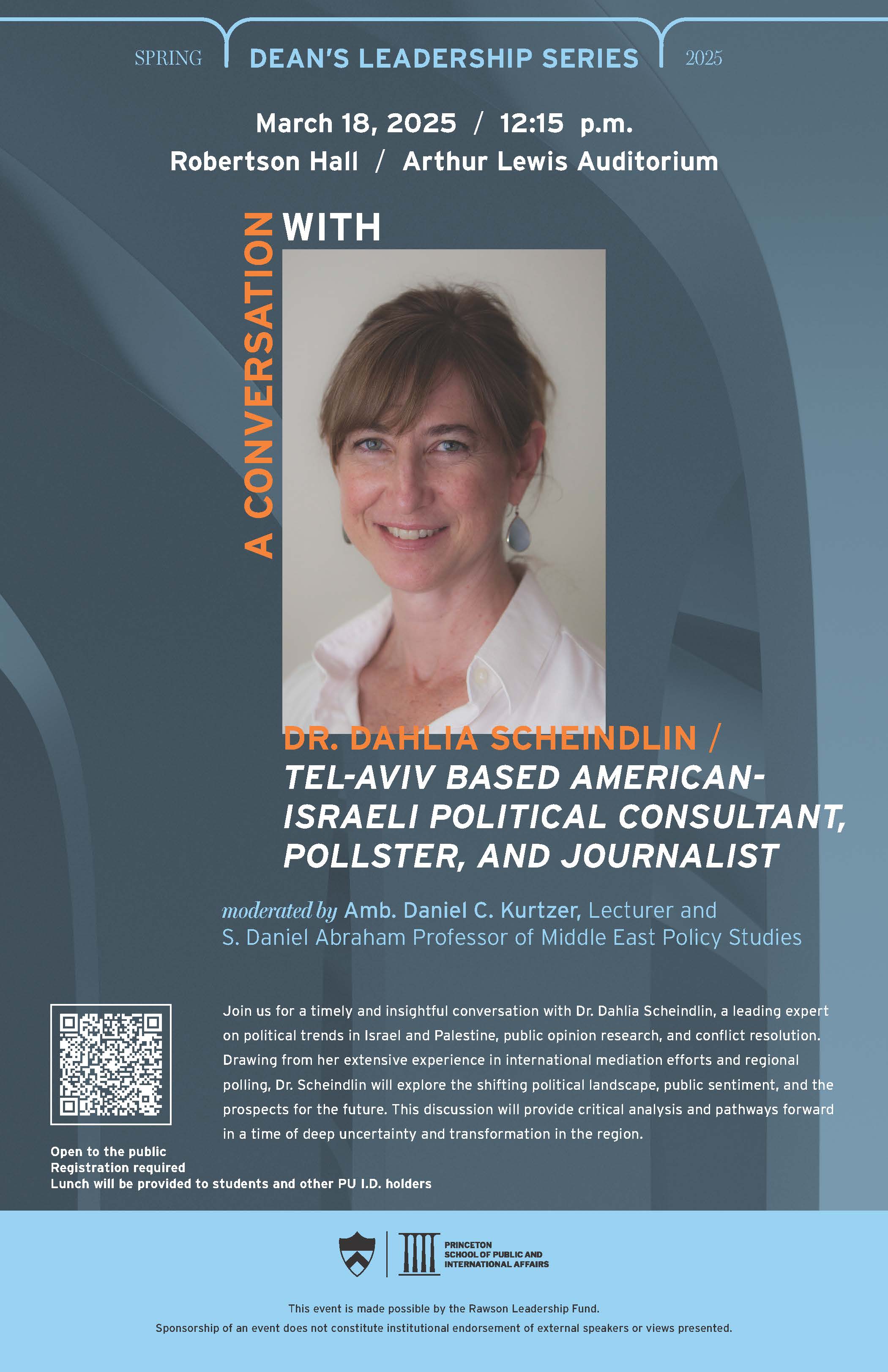 Dean's Leadership Series - Dr. Dahlia Scheindlin, Political Scientist ...