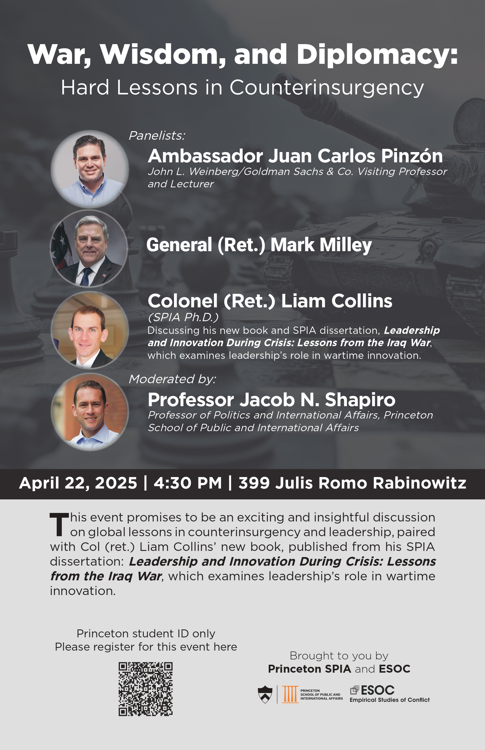 War, Wisdom, and Diplomacy | Princeton School of Public and ...